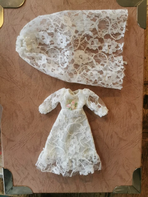 VINTAGE PIPPA PALITOY doll clothes 1970s. Wedding dress. No doll. £19. ...