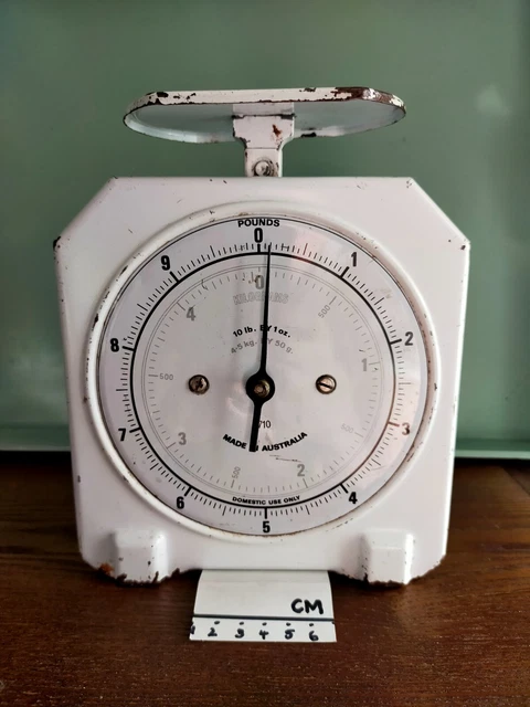 VINTAGE PERSINWARE METAL Kitchen Scales 710 model Made in Australia $15 ...