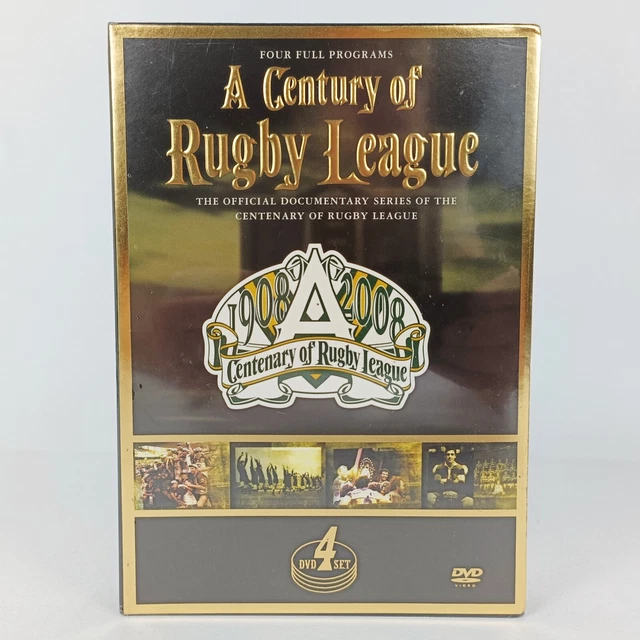 NEW A CENTENARY Of Rugby League Official NRL 2008 Documentary 4x Disc ...