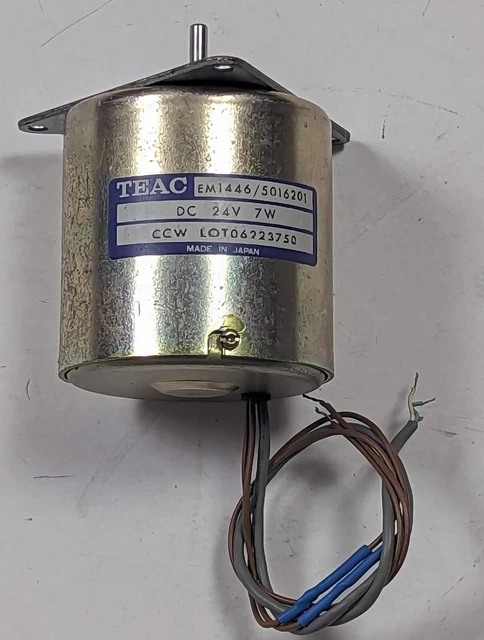 TEAC EM1446 CAPSTAN Motor VERY LOW WEAR - SERVICED, CLEAN & TESTED EUR ...