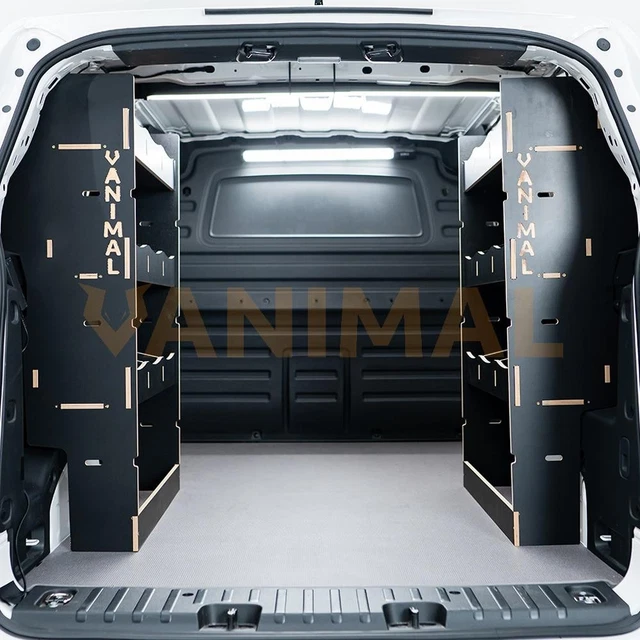 VW ID BUZZ Cargo Double Rear Multi-Compartment Hexaboard Van Racking £ ...