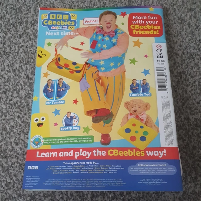 BBC CBEEBIES MAGAZINE #650 2025 Colouring, Bluey Bing Duggee + My ...