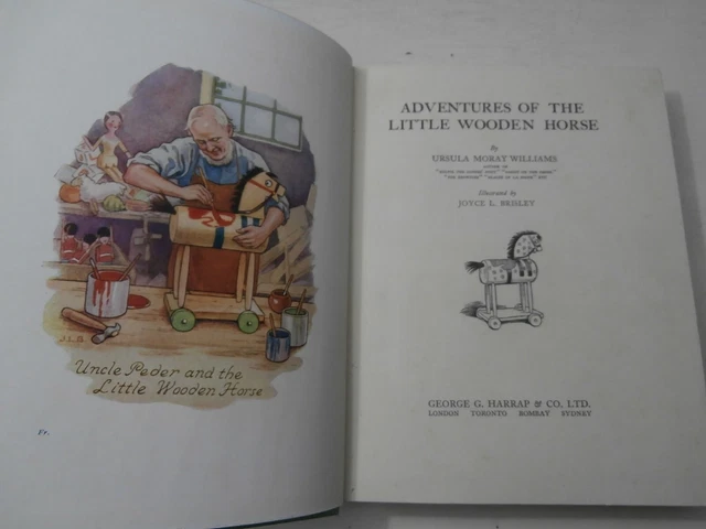 RARO LIBRO ADVENTURES of the little wooden horse Ursula Williams 1938 I ...