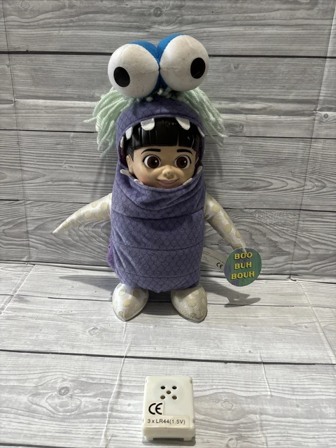 DISNEY PIXAR 2000 Boo Monsters Inc Monster Outfit Plush Toy Plastic ...