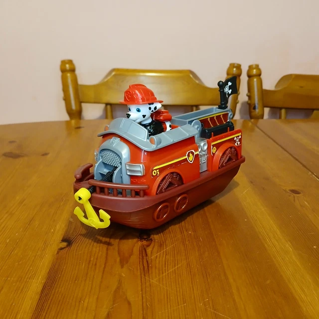 PAW PATROL PIRATE Marshall Pirate Fire Truck Ship Boat & Character ...