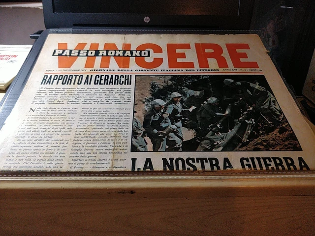 GIORNALE D'EPOCA ORIGINALE passo romano n3 del 25 novembre XIX EUR 35 ...