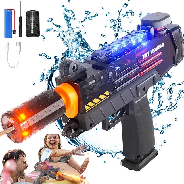 ELECTRIC WATER GUN Ultimate Battle Blaster Motorized Water Gun Kids ...