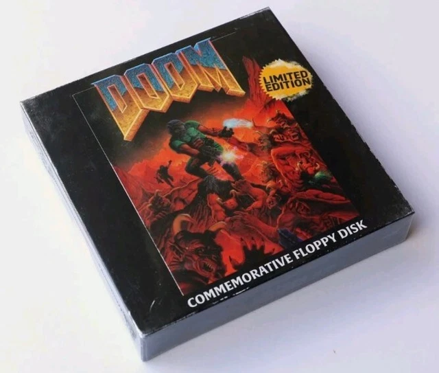 DOOM 30TH ANNIVERSARY Limited Edition Commemorative Floppy Disk Figure ...