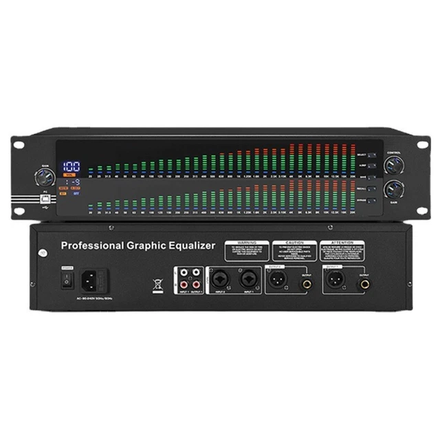 PROFESSIONAL DUAL CHANNEL 31-Band Equalizer Digital Synchronized Control Display $329.00 ...