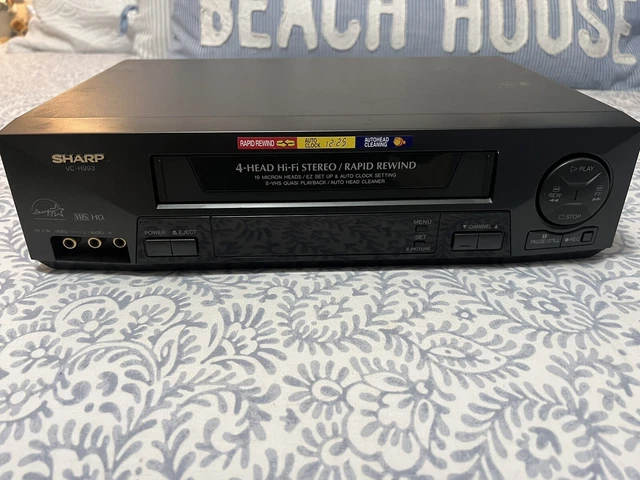 SHARP VC-H993 VCR 4 Head HiFi VHS Video Cassette Recorder Player ...