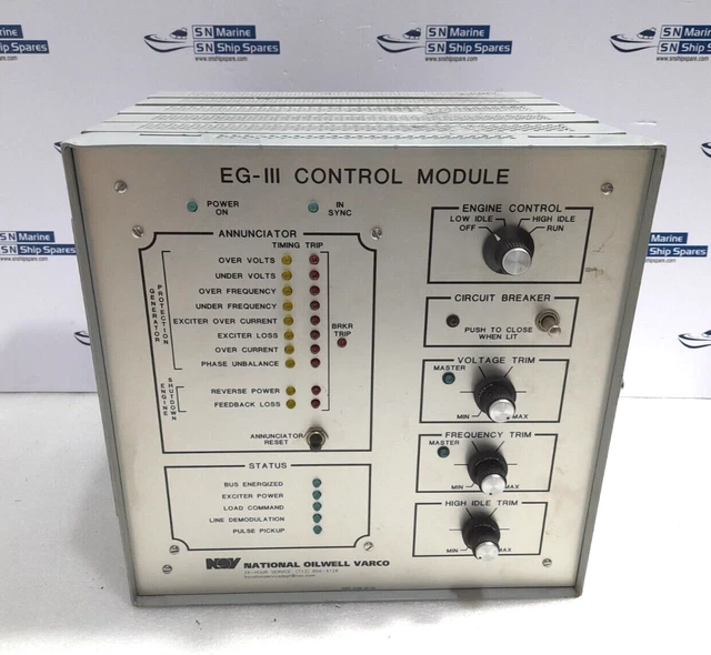 NATIONAL OILWELL VARCO EG-III Control Module 10506109-001 Engine ...
