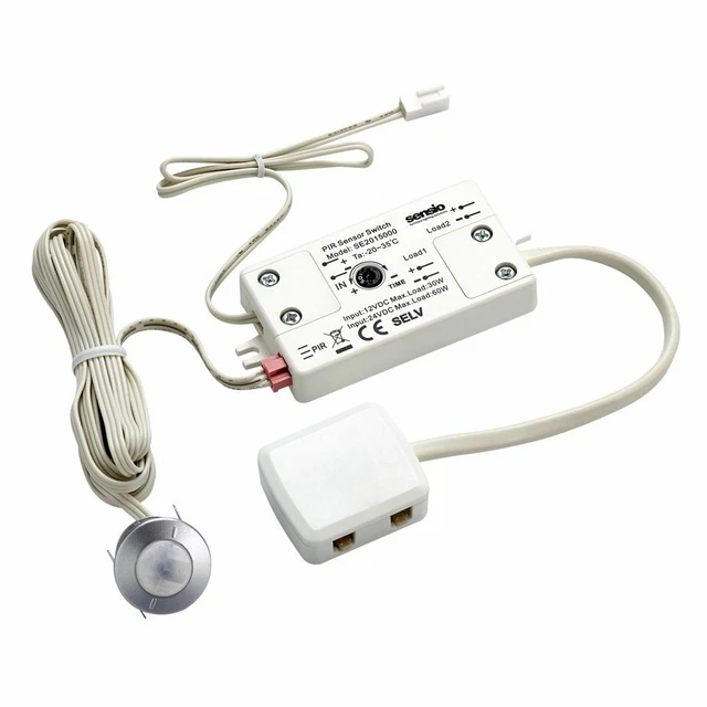 SENSIO 12 / 24V Wardrobe Cabinet PIR Sensor Switch - SE2015000 £28.95 ...
