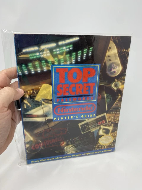 NINTENDO PLAYER’S GUIDE Top Secret Passwords Book NES Super SNES Game ...