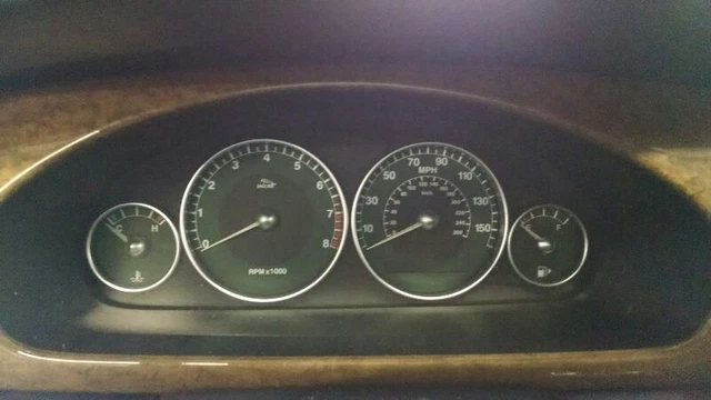 SPEEDOMETER CLUSTER WITH Message Center KPH MPH Subscale Fits 02 X TYPE ...