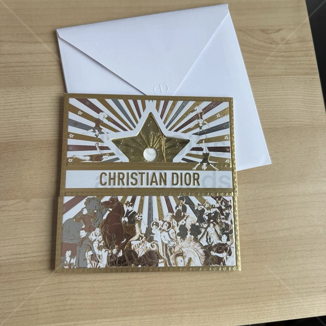 DIOR HOLIDAY XMAS 2025 ⭐ Gold Star Ornament Charm Xmas Card with ...