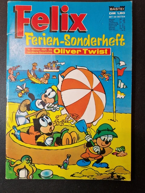 FELIX -FERIEN-SONDERHEFT 1969 mit Oliver Twist - Ehapa Verlag - 68 ...
