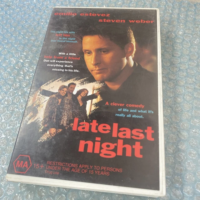 LATE LAST NIGHT - Big Box Ex Rental - VHS - Cleaned & Tested $19.00 ...