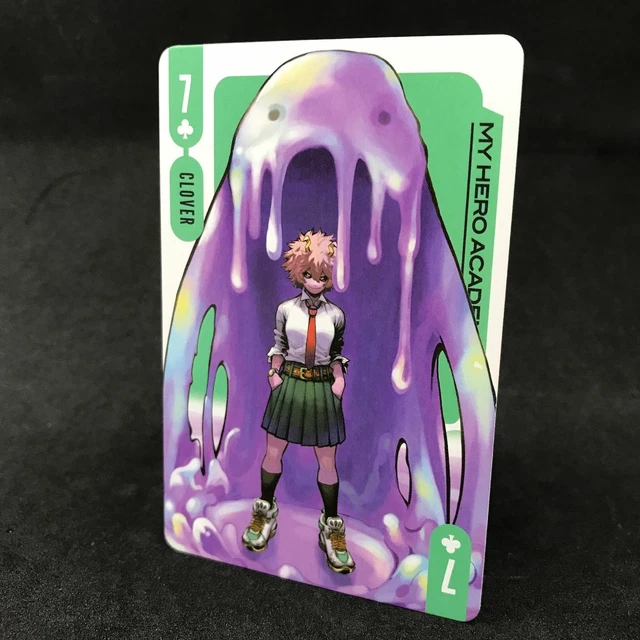 MY HERO ACADEMIA MINA ASHIDO Clover 7 Collectable Playing Card Anime ...