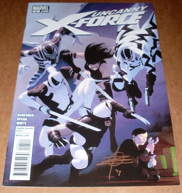 UNCANNY X-FORCE #4 SIGNÉ Rick Remender Marvel 2010 Deadpool Wolverine Psylocke EUR 48,68 ...