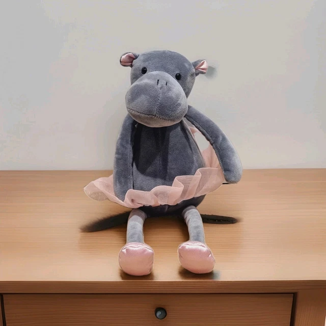 JELLYCAT DANCING DARCY hippo Soft Toy, Medium Tutu, Ballet £68.28 ...