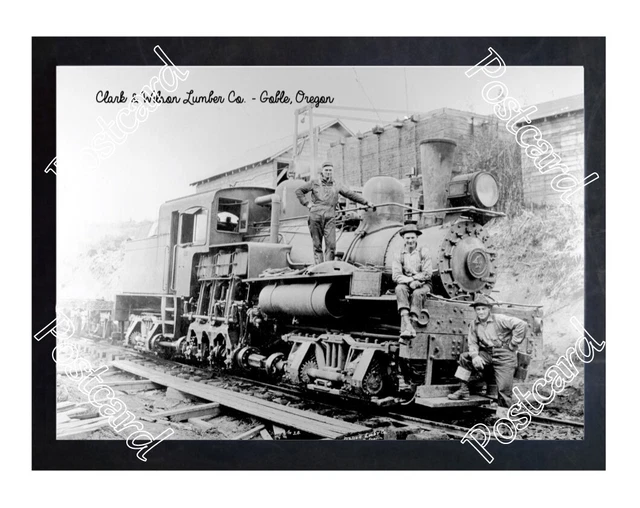 HISTORIC CLARK & Wilson Lumber Co. - Goble, Oregon Train Postcard 2 $6. ...
