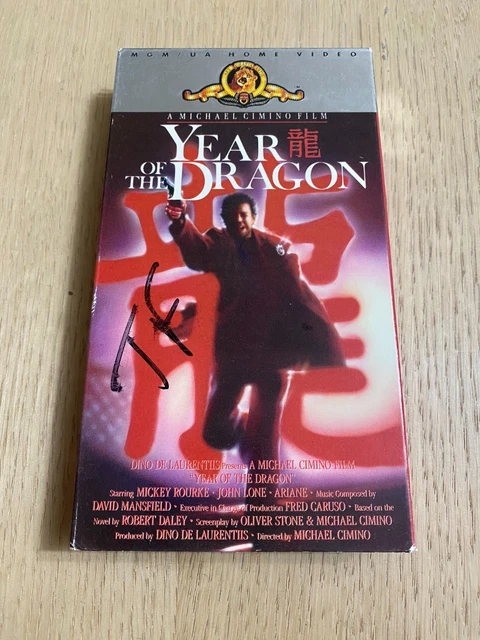 YEAR OF THE Dragon (VHS) Michael Cimino Mickey Rourke Action Thriller ...