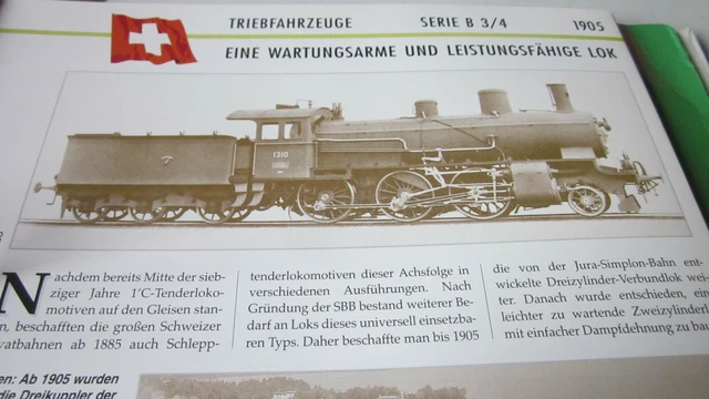 SCHÖNSTE ALPENBAHNEN TRIEBFAHRZEUGE 1905 Schweiz Serie B 3/4 EUR 3,73 ...