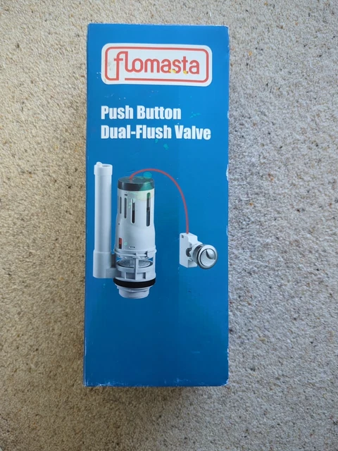 FLOMASTA PUSH-BUTTON DUAL-FLUSH Valve And Button Syphon Drop 1/2 and ...