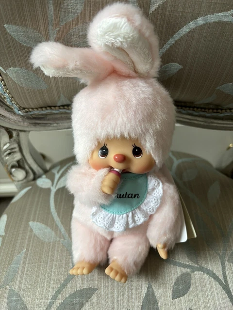 BNWT MONCHHICHI CHIMUTAN Pink Easter Bunny Rabbit, Sekiguchi, Rare, 10 ...
