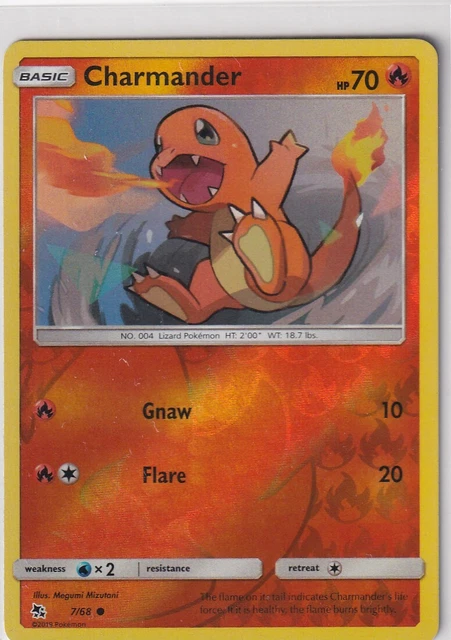 POKEMON MAPPA HIDDEN Fates No. 7/68 Charmander Reverse Holo Inglese EUR ...