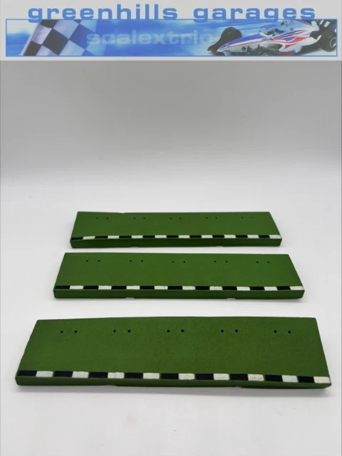 GREENHILLS SCALEXTRIC VINTAGE Green Rubber Track Borders x 3 for ...