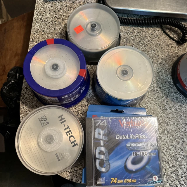 LOT OF 196 new CD-R disc Recordable Compact Disc Recordable (142) $40. ...