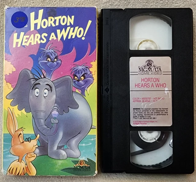 DR. SEUSS HORTON Hears a Who VHS Video Tape 1989 MGM/UA 1970 Animated ...