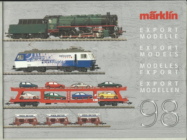 KATALOG MÄRKLIN NEUHEITEN Export 1998 Maßstab HO 1:87 EUR 1,00 - PicClick DE