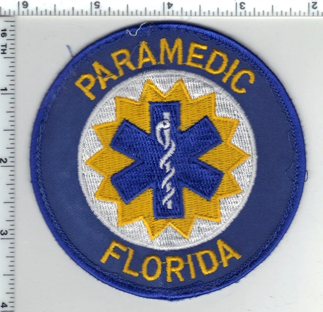 FLORIDA PARAMEDIC UNIFORM Take-Off Shoulder Patch - 1980's £24.12 ...