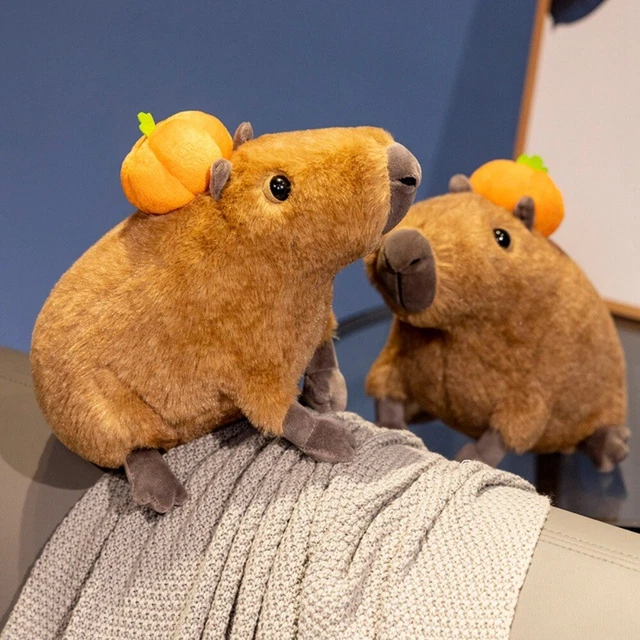 CARTOON CAPIBARA FLUFFTY Doll Fluffy Capybara Plush Toy Kawaii Home ...