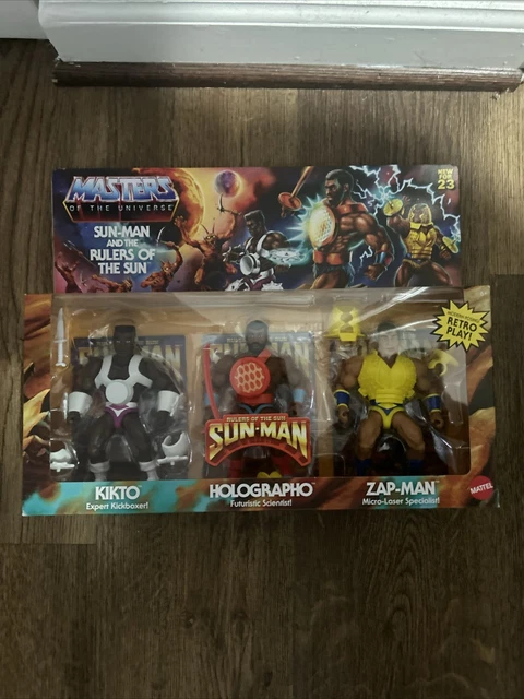MOTU ORIGINS SUN-MAN and The Rulers of The Sun 3 KIKTO ZAP-MAN ...