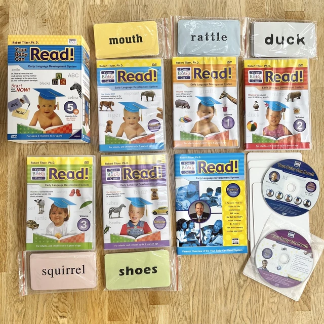 YOUR BABY CAN Read! Early Language Development System 5 Dvd Set Robert ...