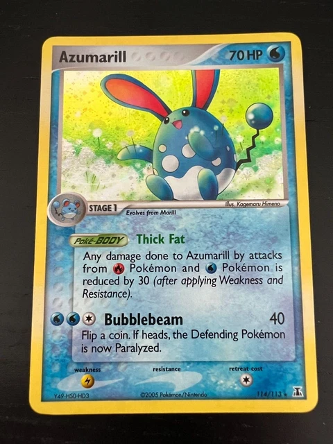 CARTE POKÉMON ANG Azumarill Holo Secrète 114/113 EUR 8,00 - PicClick FR