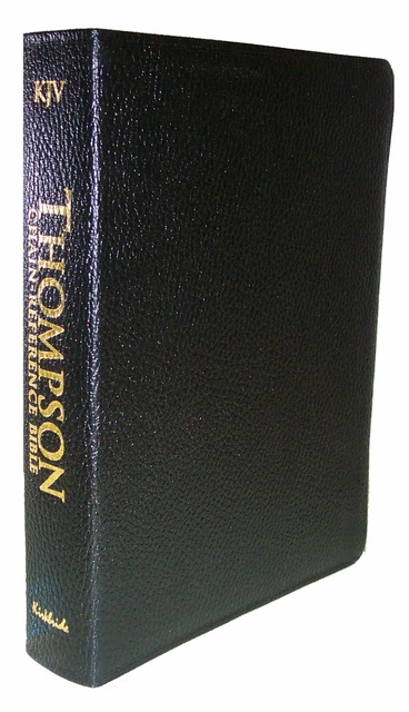 THOMPSON CHAIN-REFERENCE BIBLE Style 510black KJV Levant Grain Leather ...
