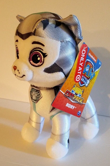 PAW PATROL CAT Pack RORY White Tiger 8" Stuffed Animal Silver Shimmer ...