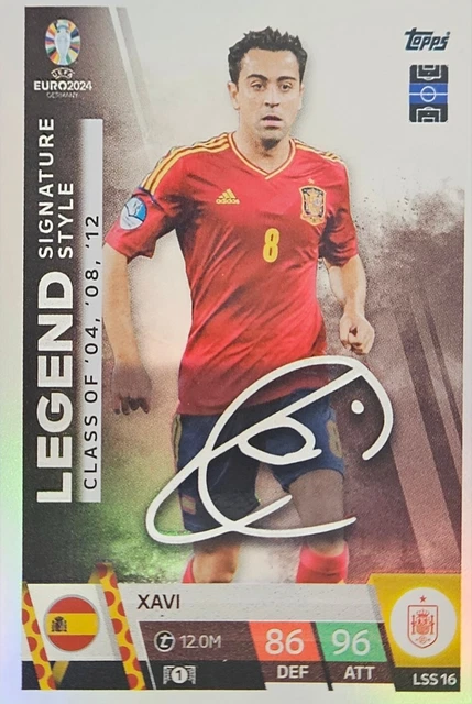 MATCH ATTAX EURO 2024 LSS 16 stile firma leggenda Xavi EUR 1,00 ...