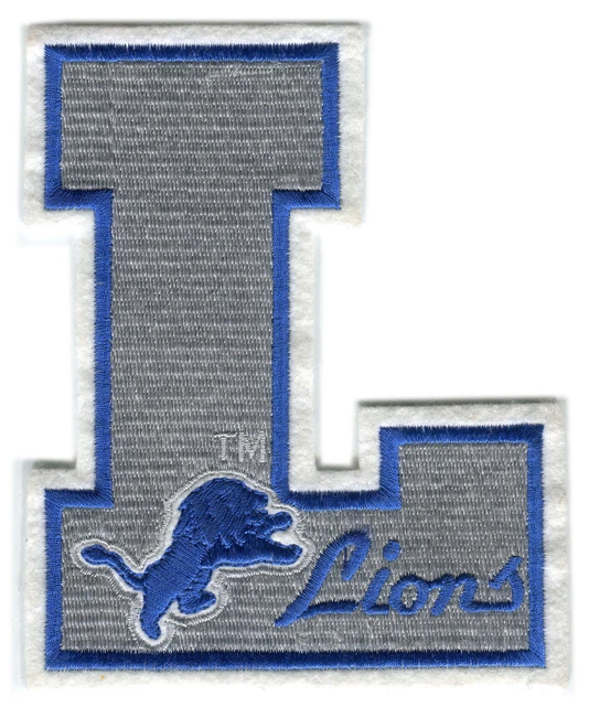 DETROIT LIONS NFL Football Vintage 5" Letter L Logo Team Patch £7.76 ...