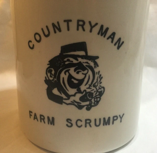 VINTAGE COUNTRYMAN FARM Scrumpy Kernewek Pottery Cornwall Cider Jug ...