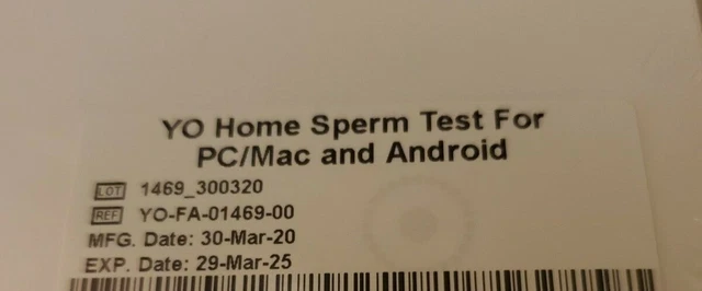 YO HOME MALE Fertility Test (New, expires 2025) $50.00 - PicClick CA
