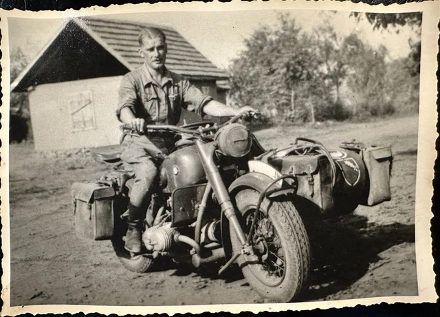 GERMAN PHOTO WW2 ARCHIVE : MOTO Side Car BMW R-75 _ LUFTWAFFE EUR 11,99 ...