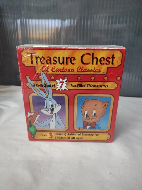TREASURE CHEST OF Cartoon Classics (VHS 1994) Bugs Bunny Popeye Porky ...
