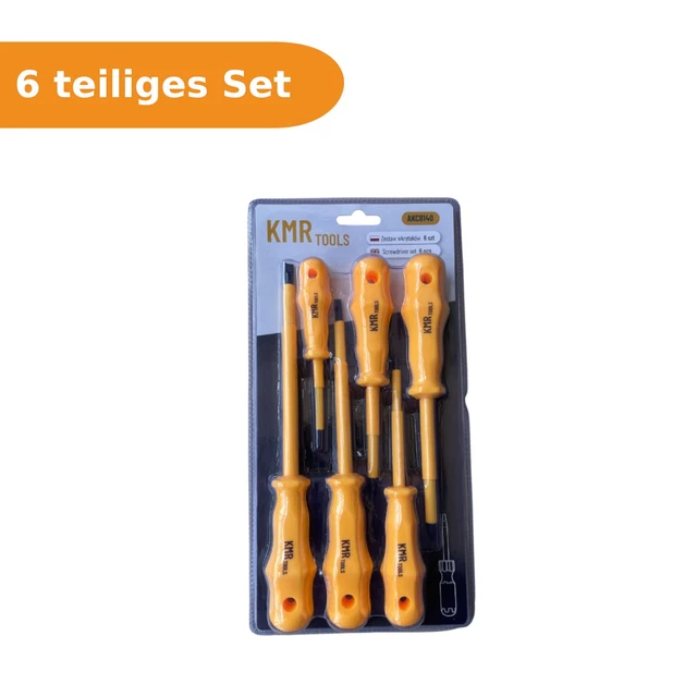 SCHRAUBENDREHER SET 6-TLG Schraubenzieher Satz 3 x Schlitz 3 x Kreuz EUR 10,90 - PicClick DE