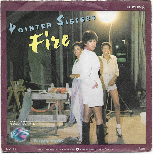 POINTER SISTERS - Angry Eyes / Fire - Single - Schallplatte - 1978 EUR 1,50 - PicClick DE