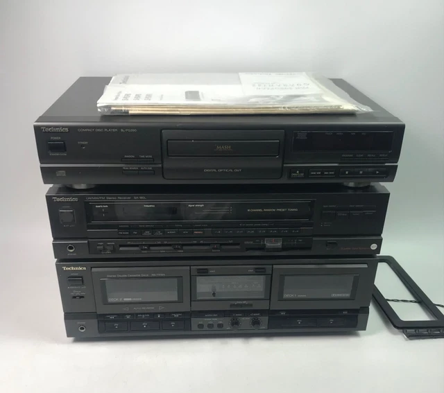 TECHNICS CD PLAYER/RADIO Tuner/Double Cassette Deck Separates. £49.00 ...